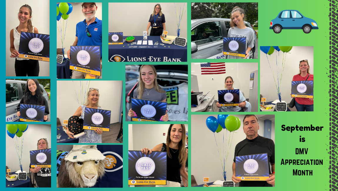 September is DMV Appreciation Month - News - Lions Eye Bank of the ...